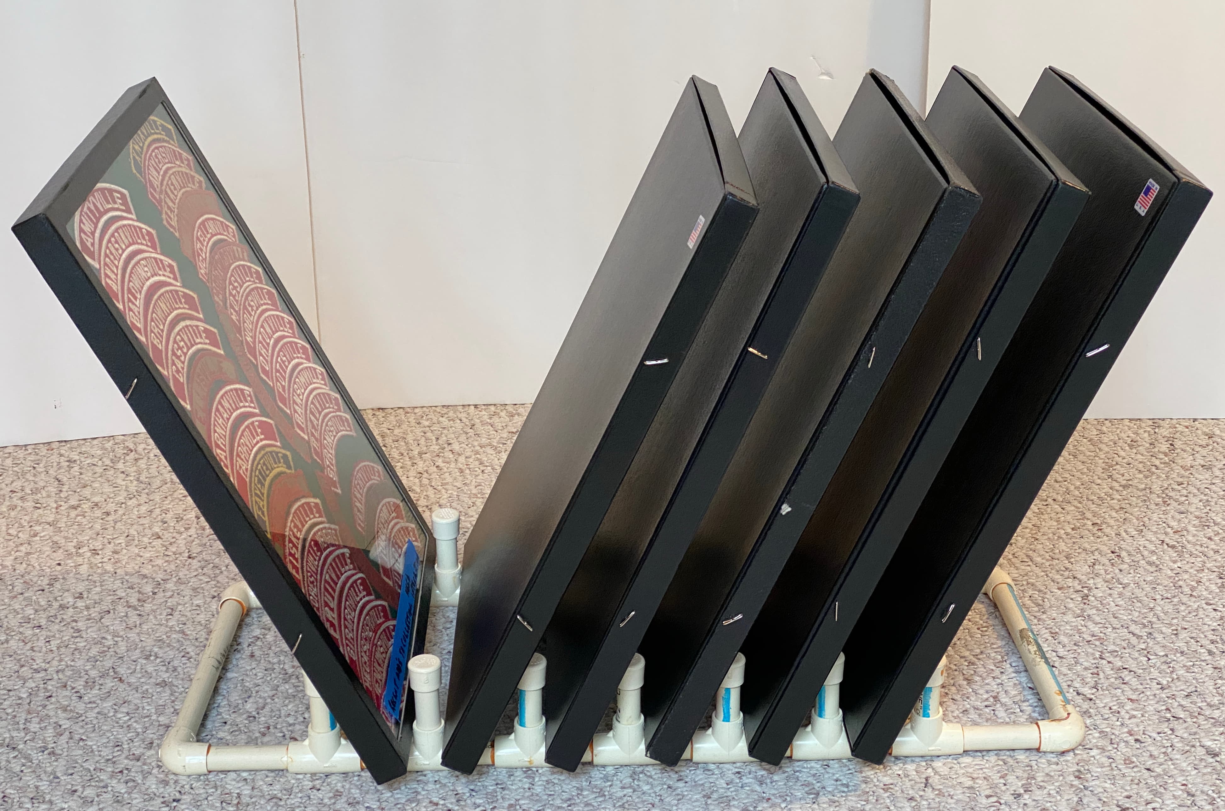 Homemade Display Stands for Riker Mount Frames