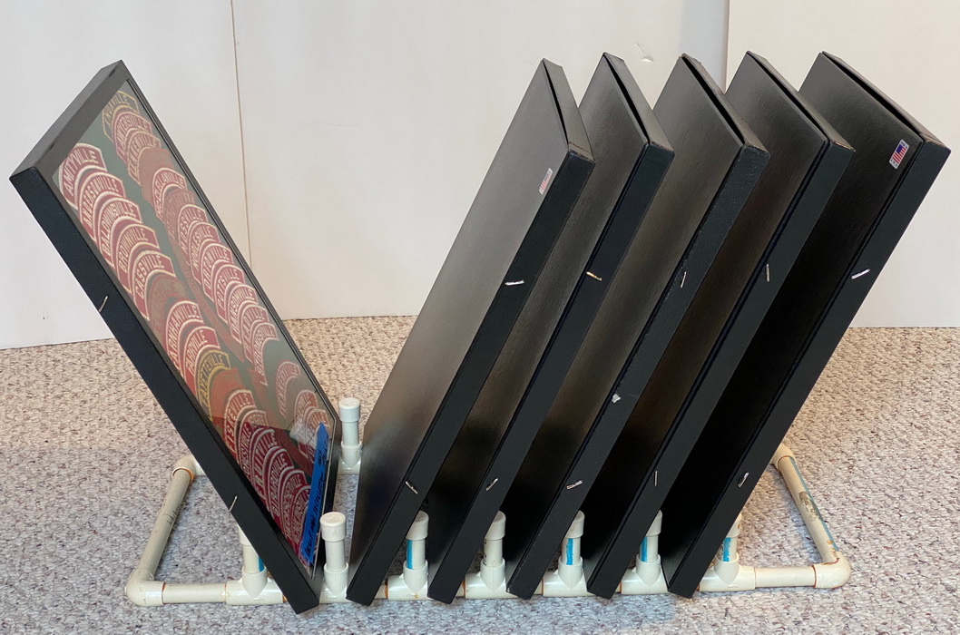 Homemade Display Stands for Riker Mount Frames