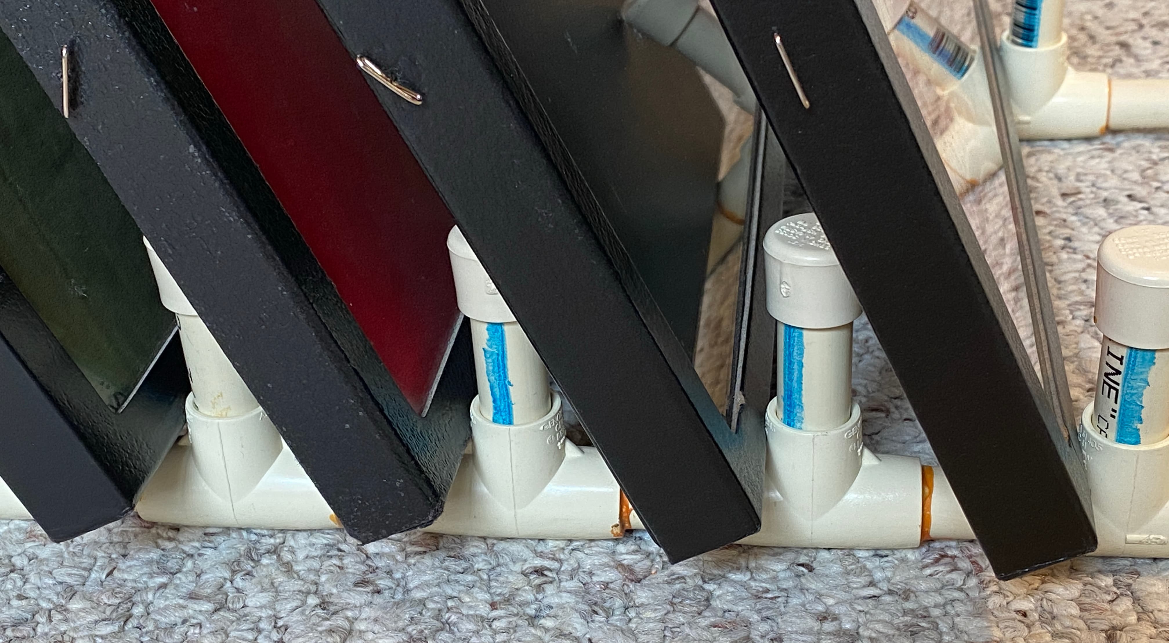 Homemade Display Stands for Riker Mount Frames